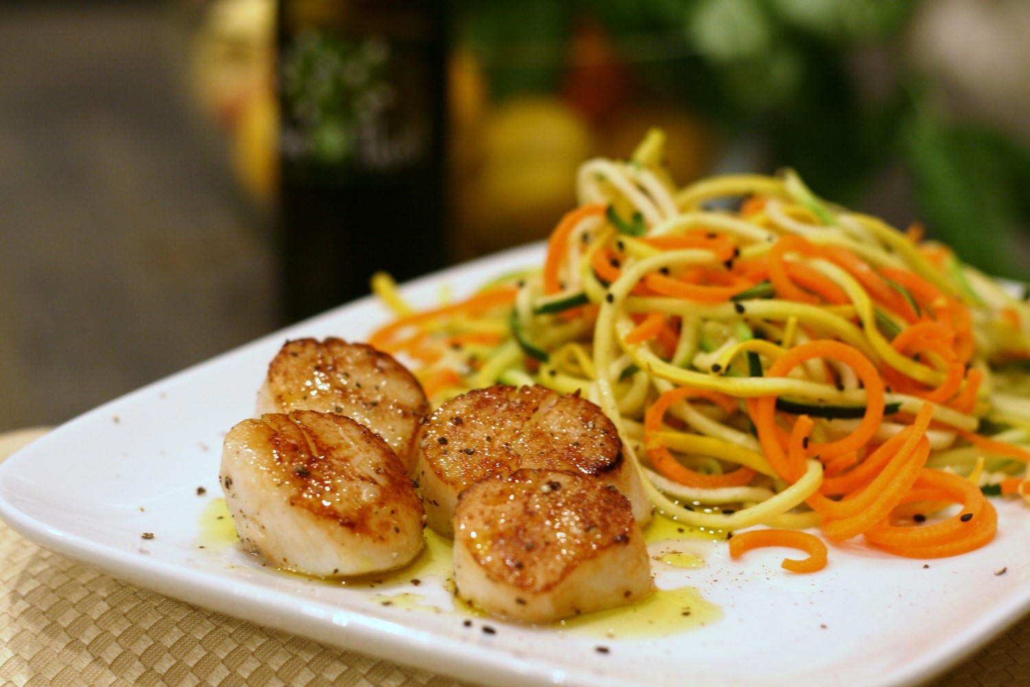 Pan Seared Sea Scallops with Persian Lime Olive Oil - Olive This!